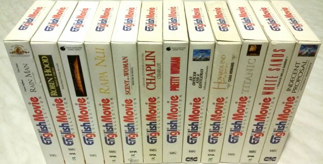Stock di 12 VHS The English Movie Collection Ed - Annunci Padova