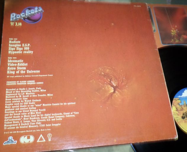 ROCKETS 3,14 - LP / 33 rpm 1° Stampa 1981 Italy Rockland - Annunci Palermo