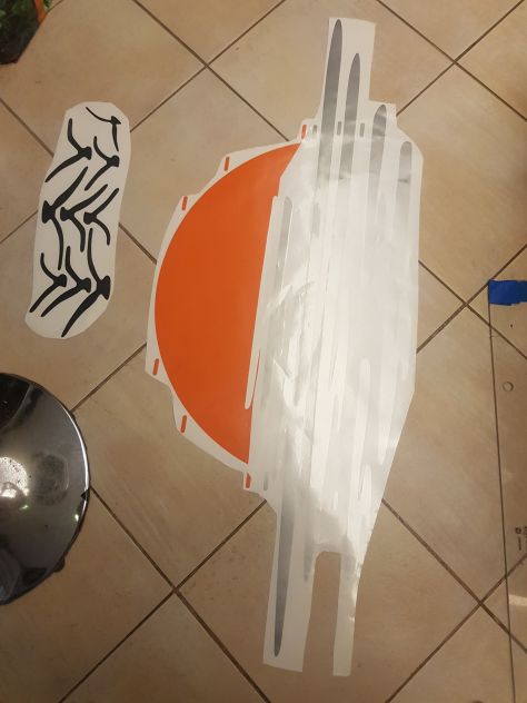 Adesivo sole al tramonto con gabbiani e riflessi per camper - Annunci Roma