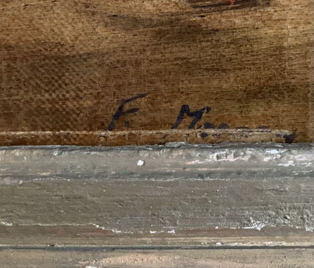 RIPRODUZIONE OPERA VITTORIANA CON CORNICE AUTENTICA ANTICA - Annunci ...