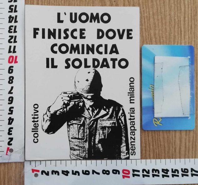Adesivo antimilitarista anarchia sticker anarchism - Annunci Milano