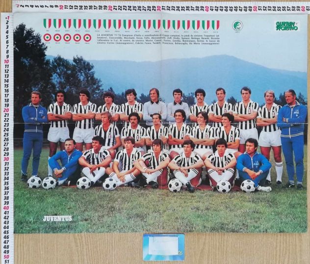 Poster Guerin Sportivo Juventus 1977/78+ Liverpool e Bruges - Annunci ...