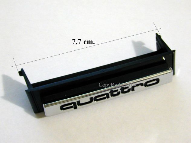 AUDI QUATTRO STEMMA ANTERIORE griglia calandra frontale davanti LOGO ...