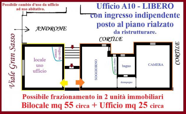 UFFICIO di 3 vani e di 87 mq (MILANO) rif J108 - Annunci Milano