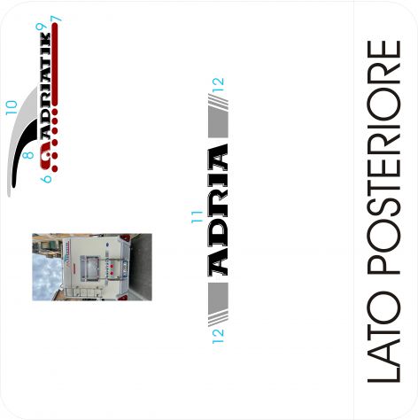 Adesivi per camper adria adriatik 630 dk 2001 con - Annunci Roma