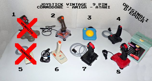 Joystick vintage, Amiga,Commodore,Atari, ecc spinotti 9 PIN - Annunci ...