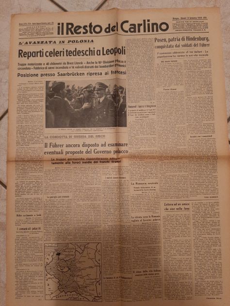 COPIA ORIGINALE DE IL RESTO DEL CARLINO GIOVEDI 14 - Annunci Bologna