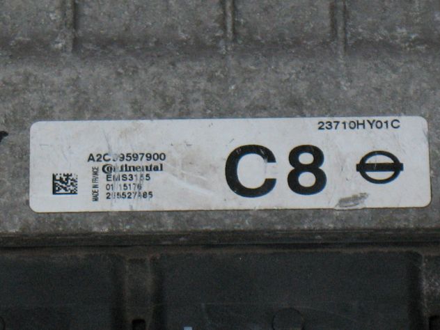 23710HY01C ECU NISSAN JUKE C8 EMS3155 23710HY01C A2C99597900 - Annunci ...