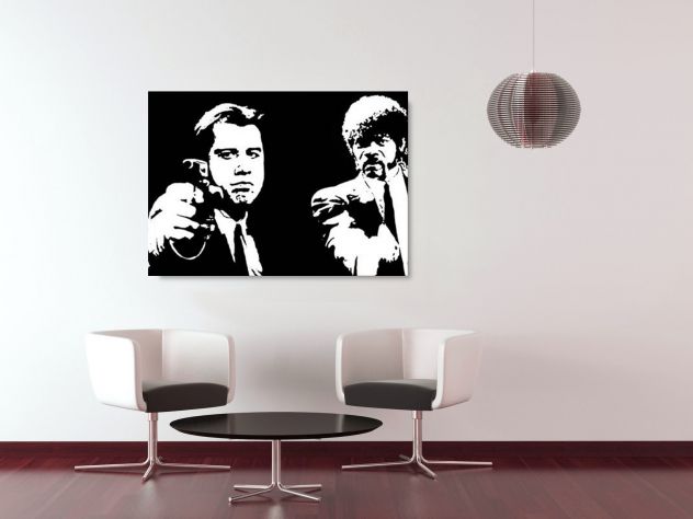 Quadro Pop Art dipinto a mano di Pulp Fiction - Annunci Firenze