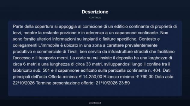 Immobile in asta di 195 m² in vendita a Tivoli - Annunci Roma