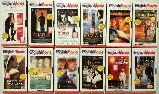 Stock di 12 VHS The English Movie Collection Ed - Annunci Padova